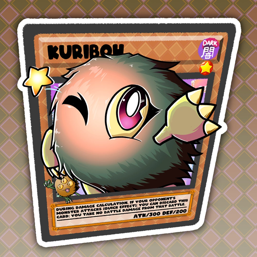 Kuriboh Yugioh Sticker Holographic Vinyl Yugioh Sticker - Etsy