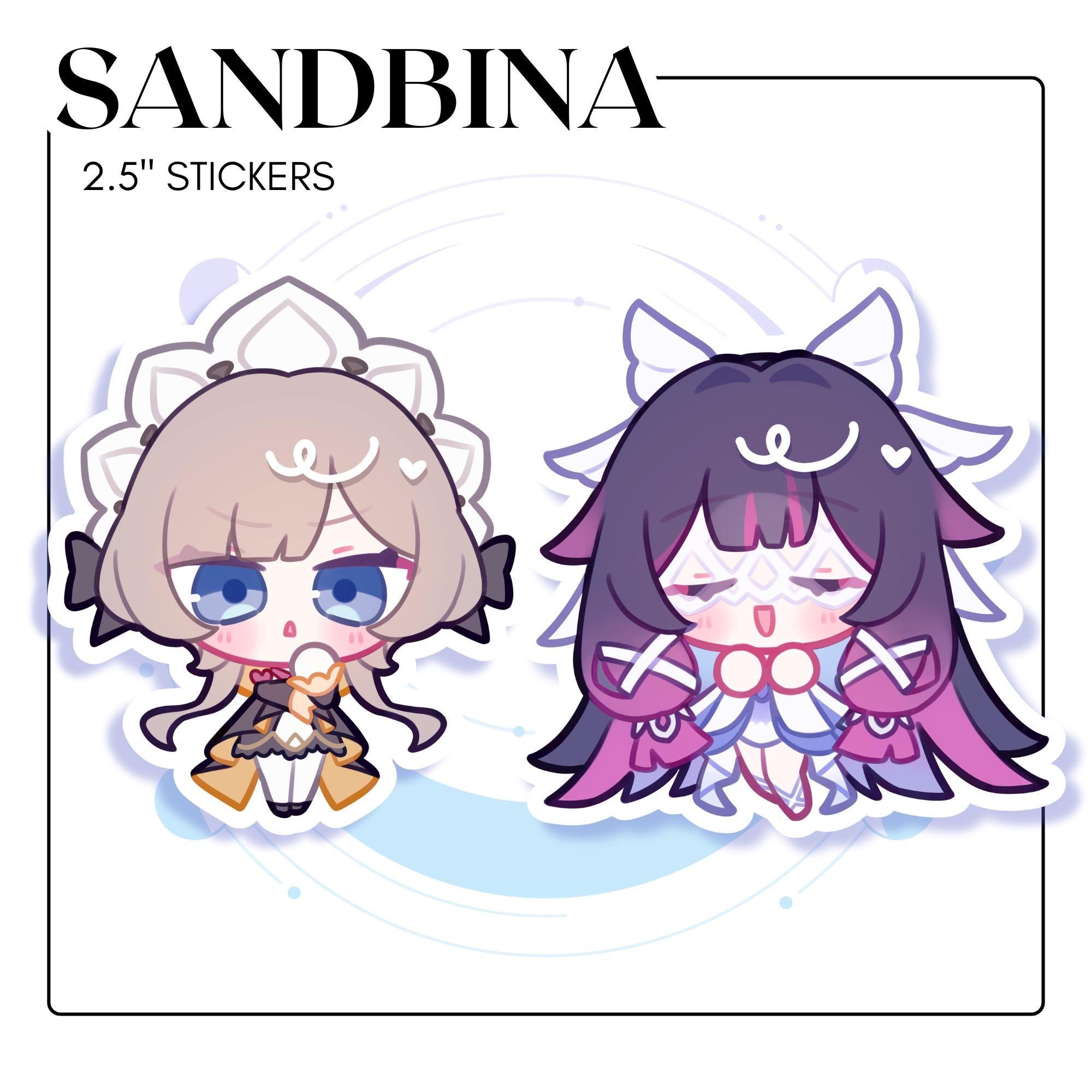 2.5" Sandbina Vinyl Stickers - Etsy