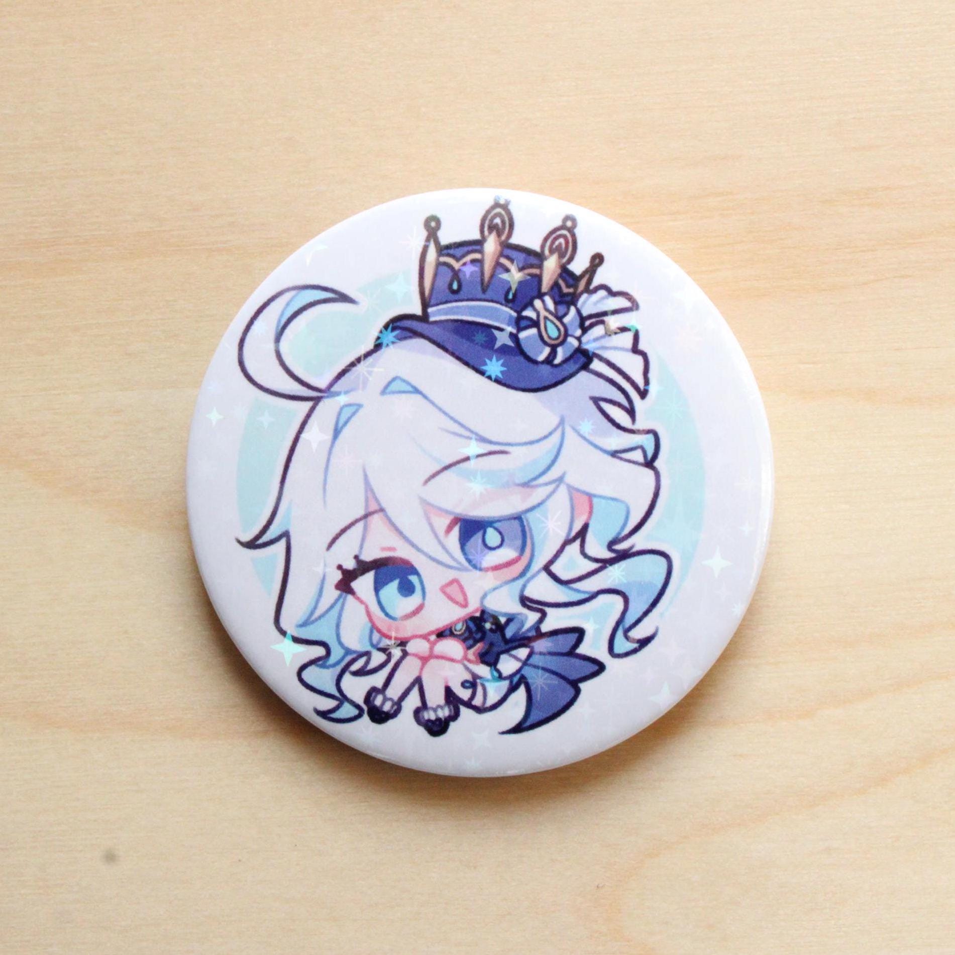 Furina Genshin Impact Keychain・button Pin・sticker - Etsy