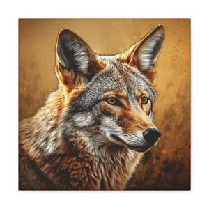 Coyotes Natural Sketch Portrait #1, Wall Art, Wedding Gift, Christmas ...