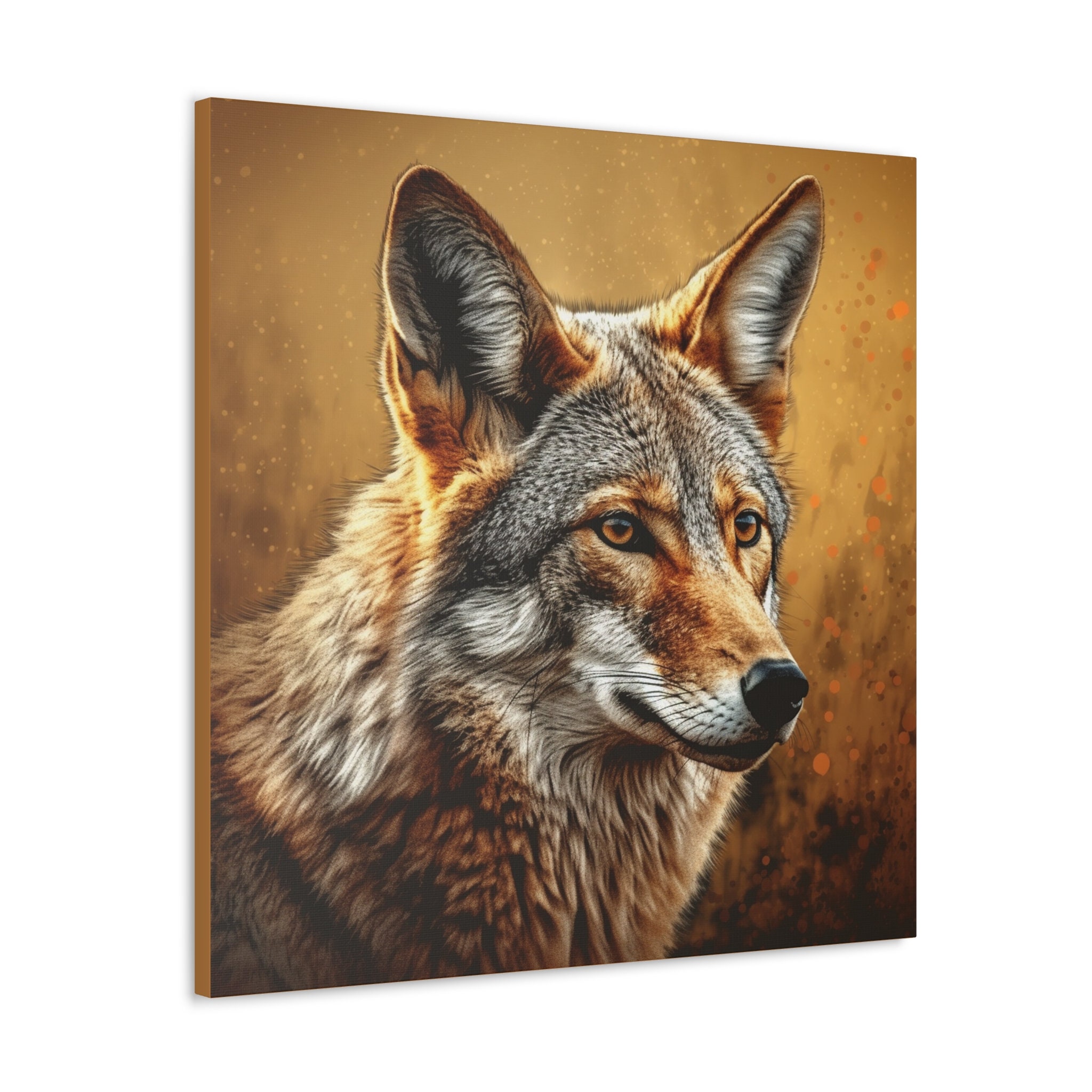 Coyotes Natural Sketch Portrait #1, Wall Art, Wedding Gift, Christmas ...