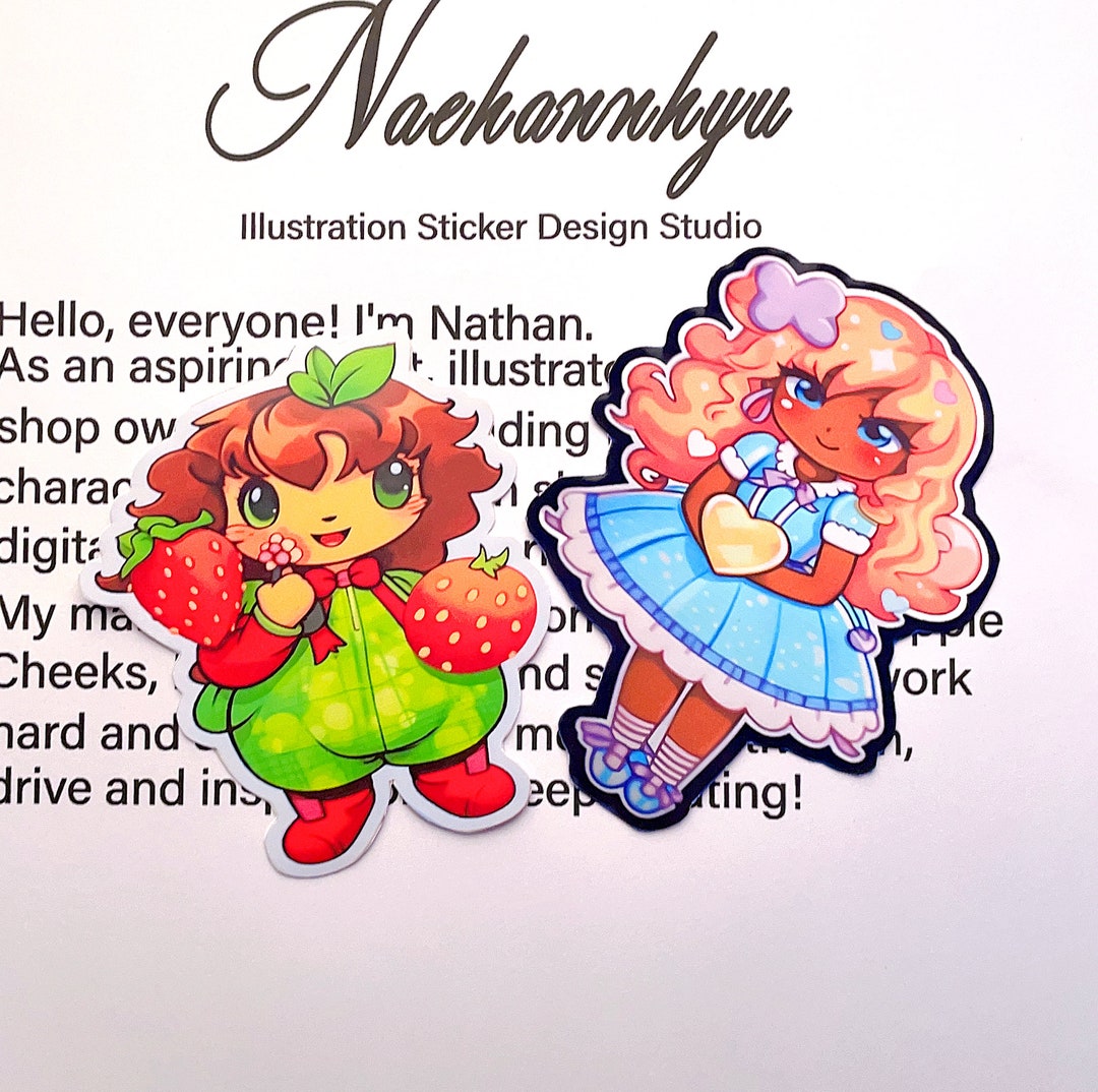 Girl in Love Sticker-art Sticker-sketching Book Cover - Etsy