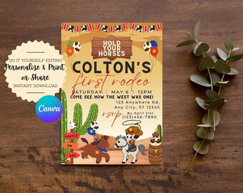 How the West Was ONE Western First Birthday Party Invitation - Etsy