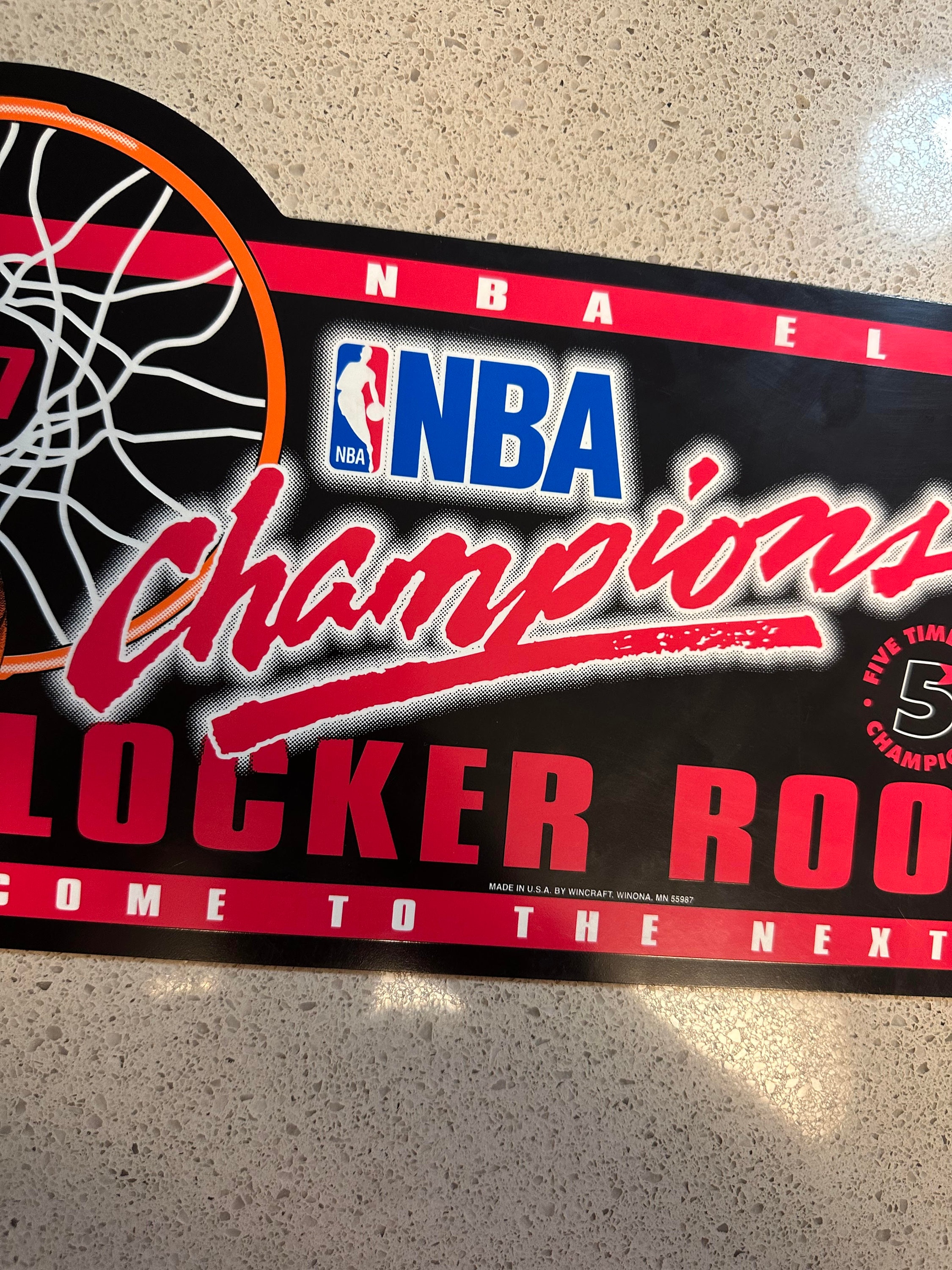 Vintage 1997 Chicago Bulls NBA Champions Locker Room NBA Elite Plastic ...