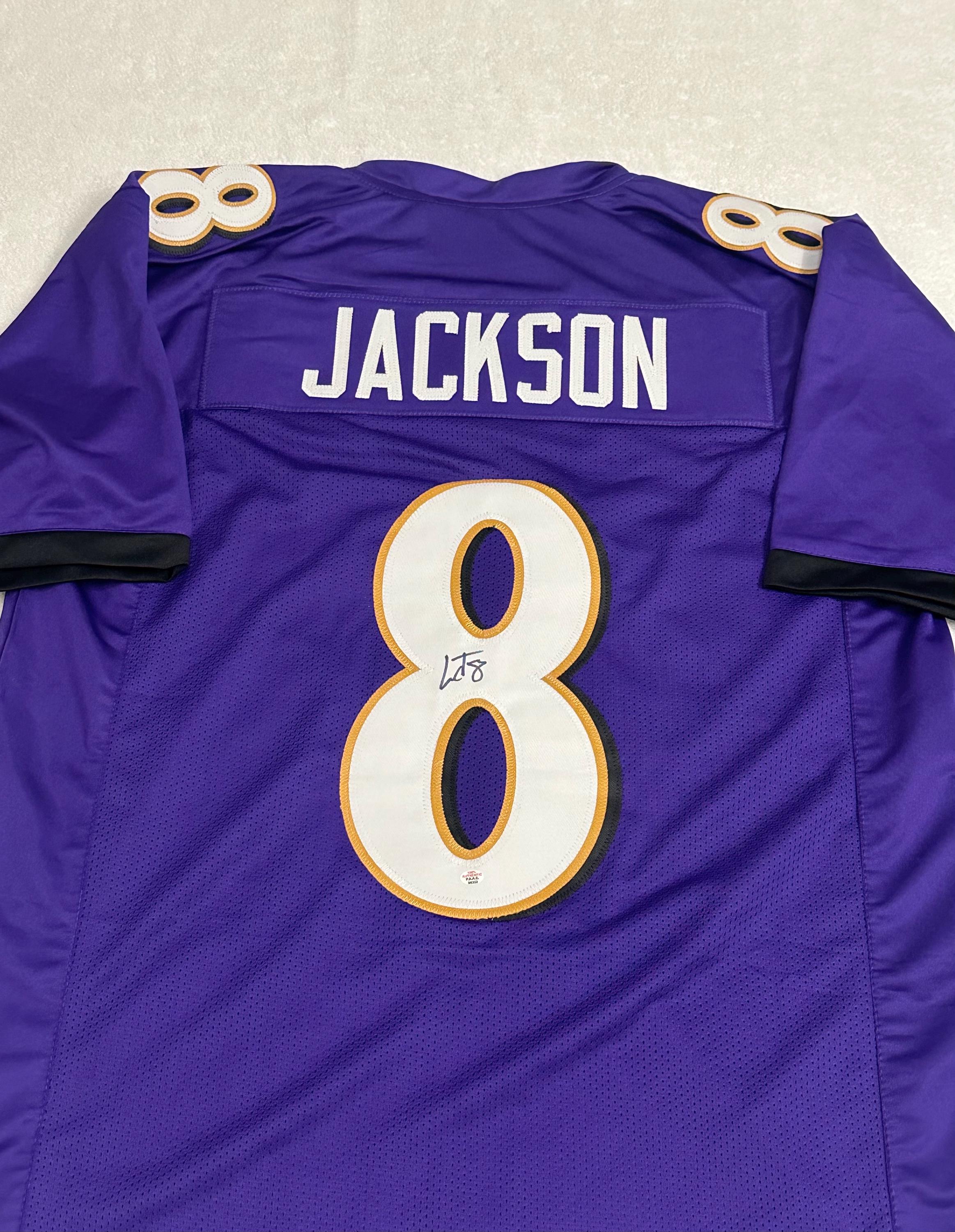 Lamar Jackson Signed Baltimore Ravens Football Jersey COA - Etsy