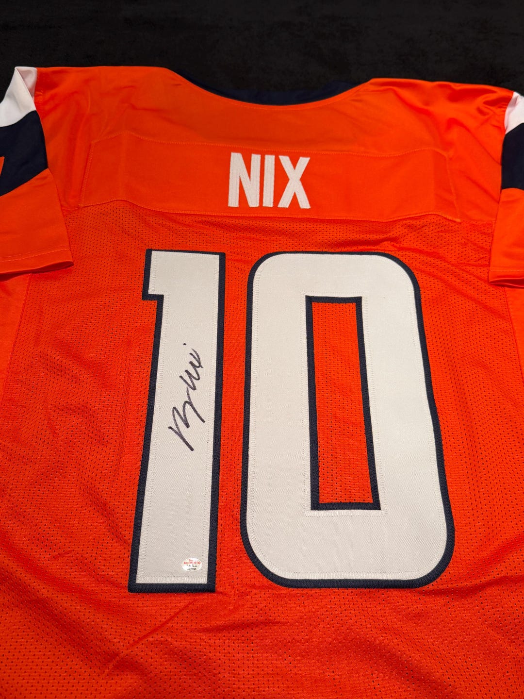 Bo Nix Denver Broncos Signed Football Jersey COA - Etsy