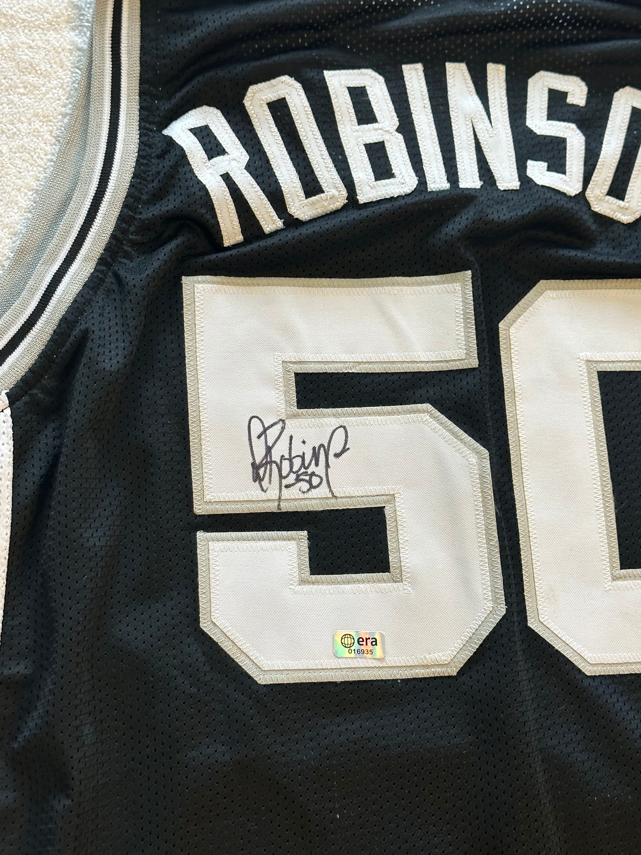 David Robinson Signed San Antonio Spurs Basketball Jersey COA - Etsy
