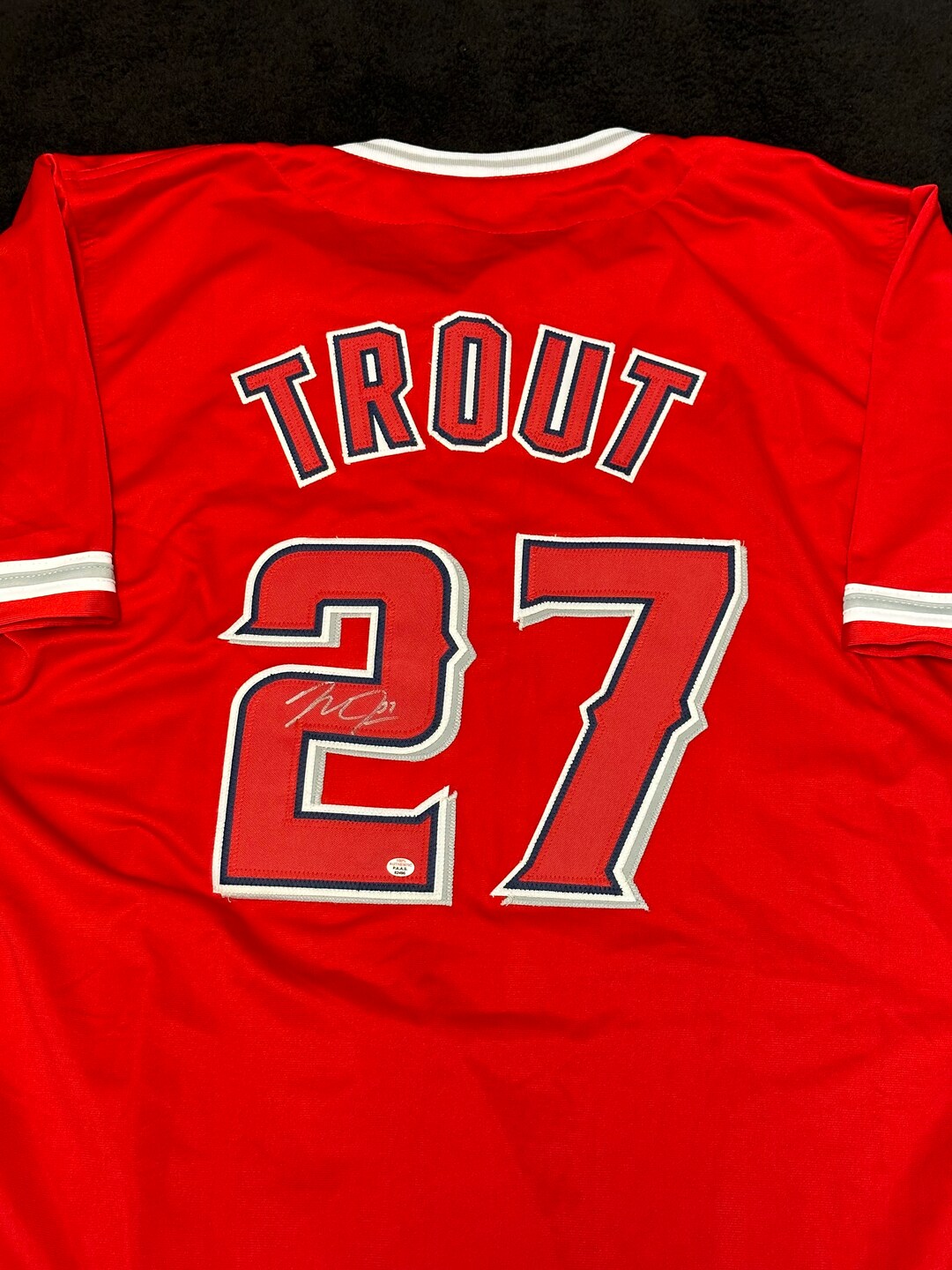 Mike Trout Signed Los Angeles Angels Baseball Jersey With COA - Etsy