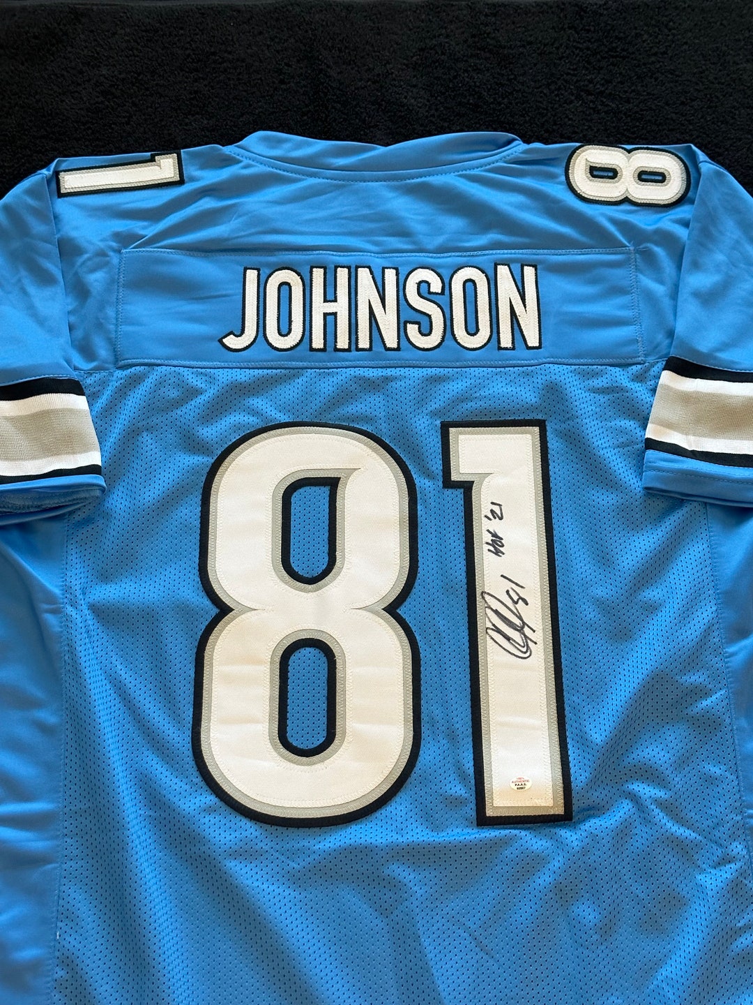 Calvin Johnson Signed Detroit Lions Football Jersey COA - Etsy