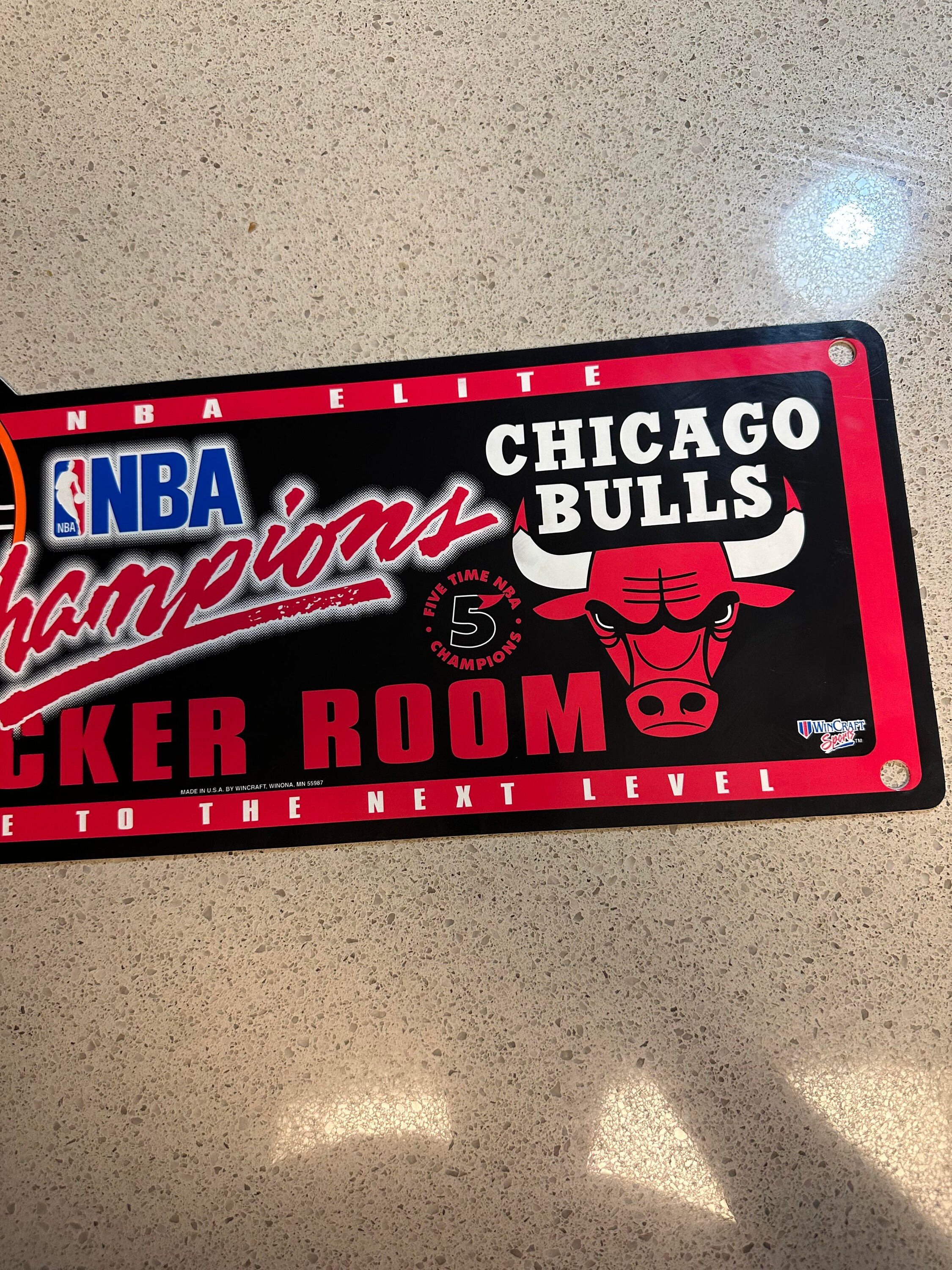 Vintage 1997 Chicago Bulls NBA Champions Locker Room NBA Elite Plastic ...