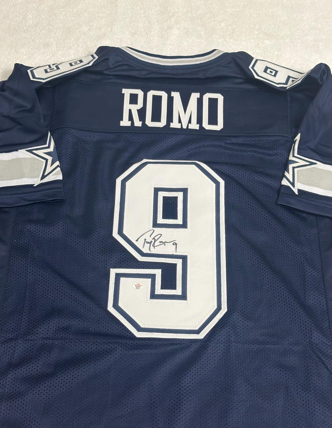 Tony Romo Signed Dallas Cowboys Football Jersey COA - Etsy