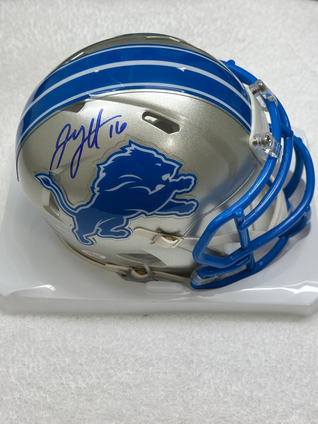 Jared Goff Signed Detroit Lions Mini Helmet COA - Etsy