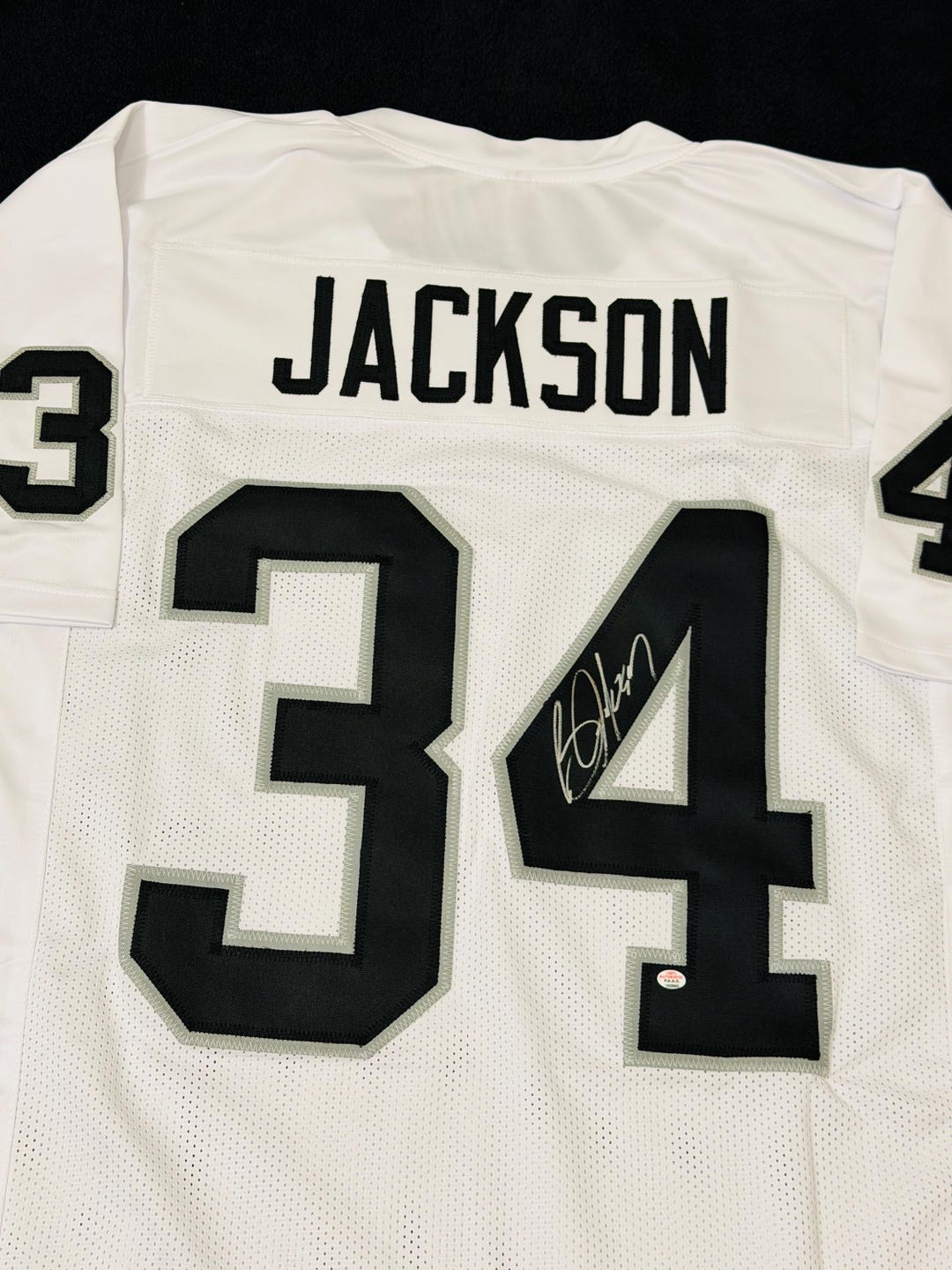 Bo Jackson Oakland Raiders Signed Football Jersey COA - Etsy