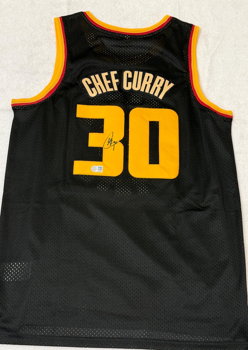 Steph Curry Golden State Warriors Signed Basketball Jersey COA - Etsy