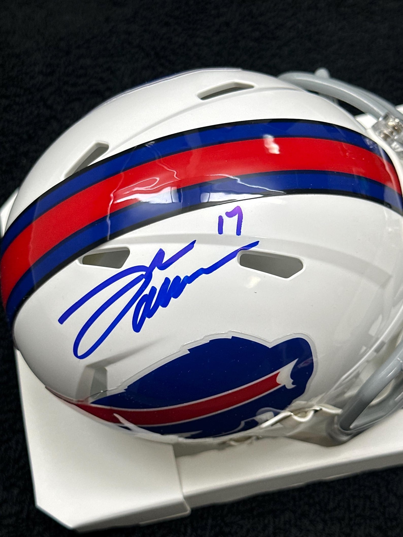 Josh Allen Signed Buffalo Bills Mini Helmet COA - Etsy