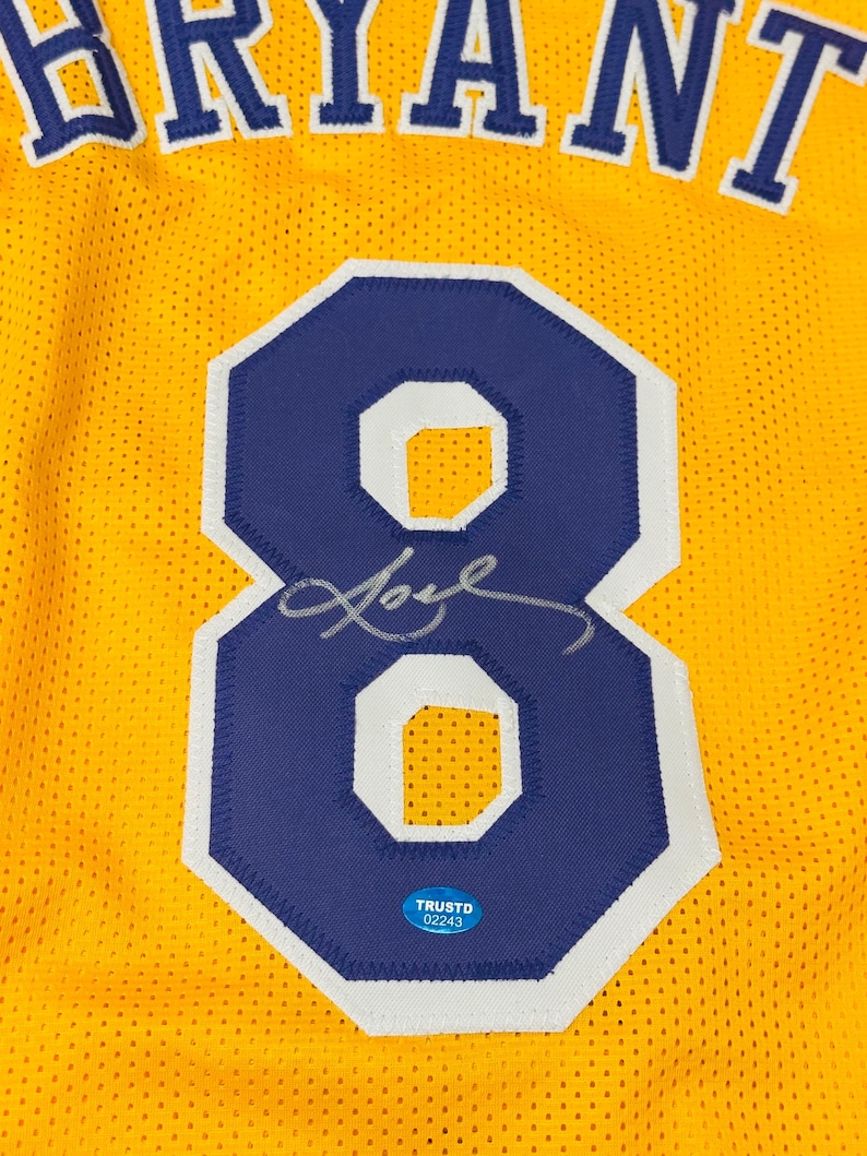 Kobe Bryant Los Angeles Lakers Signed Basketball Jersey COA - Etsy
