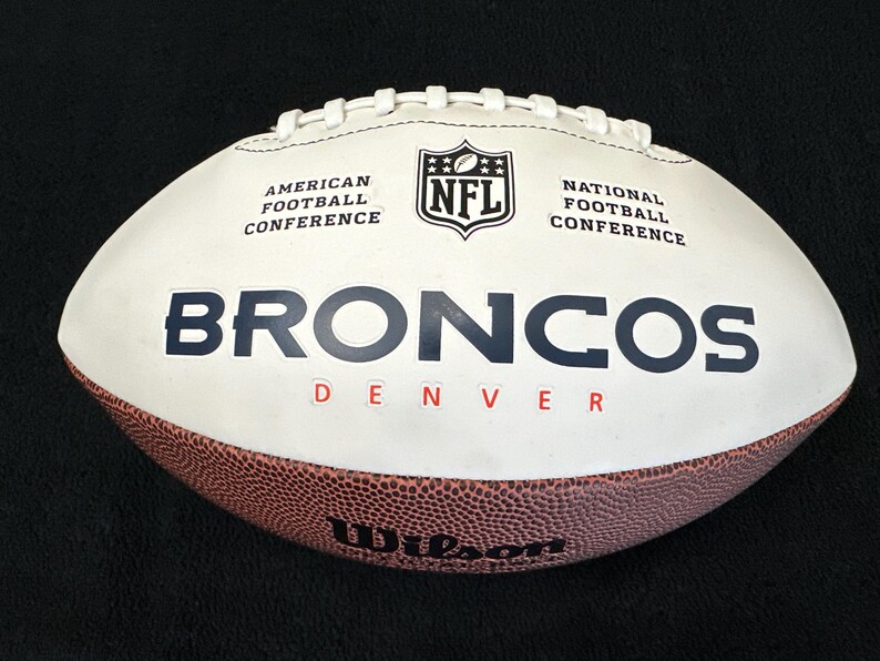 Bo Nix Signed Denver Broncos Full Size Logo Football COA - Etsy