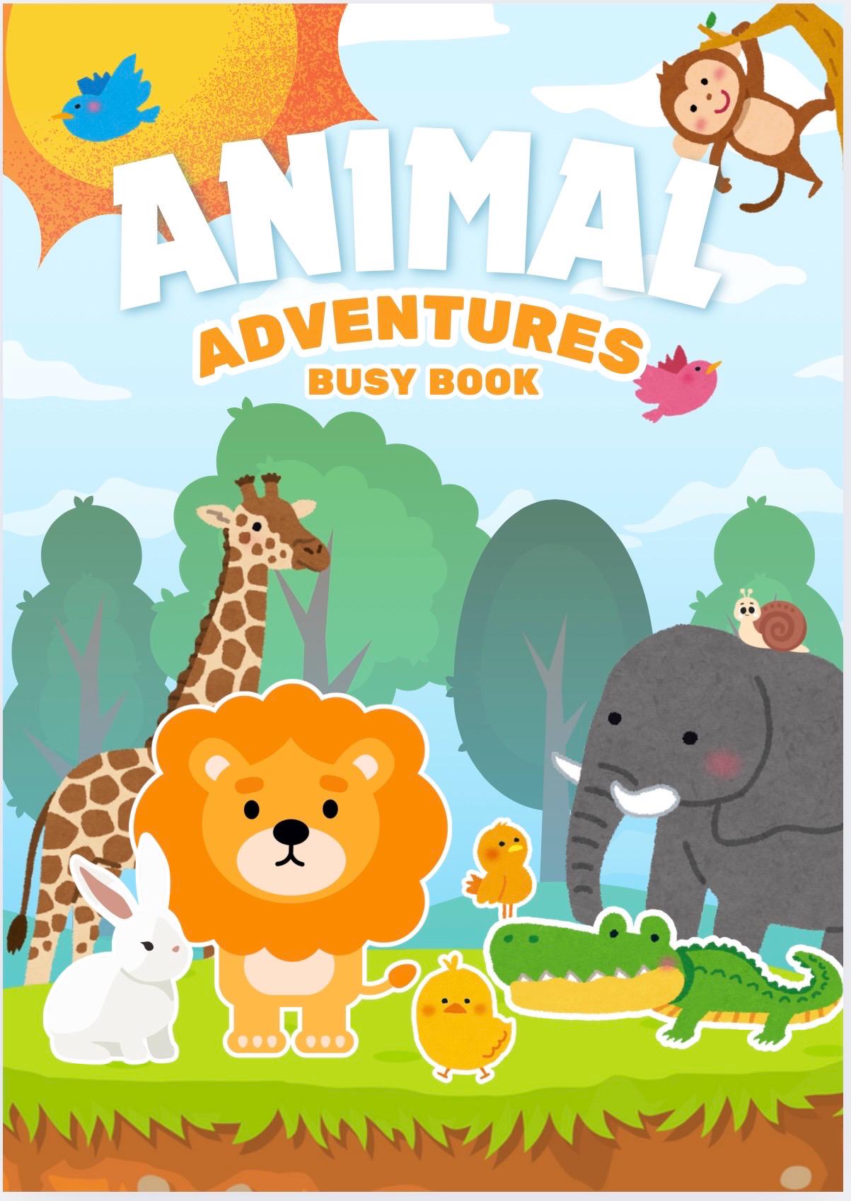 Digital Busy Book|printable Animal Busy Book for Toddlers| Quiet Book ...