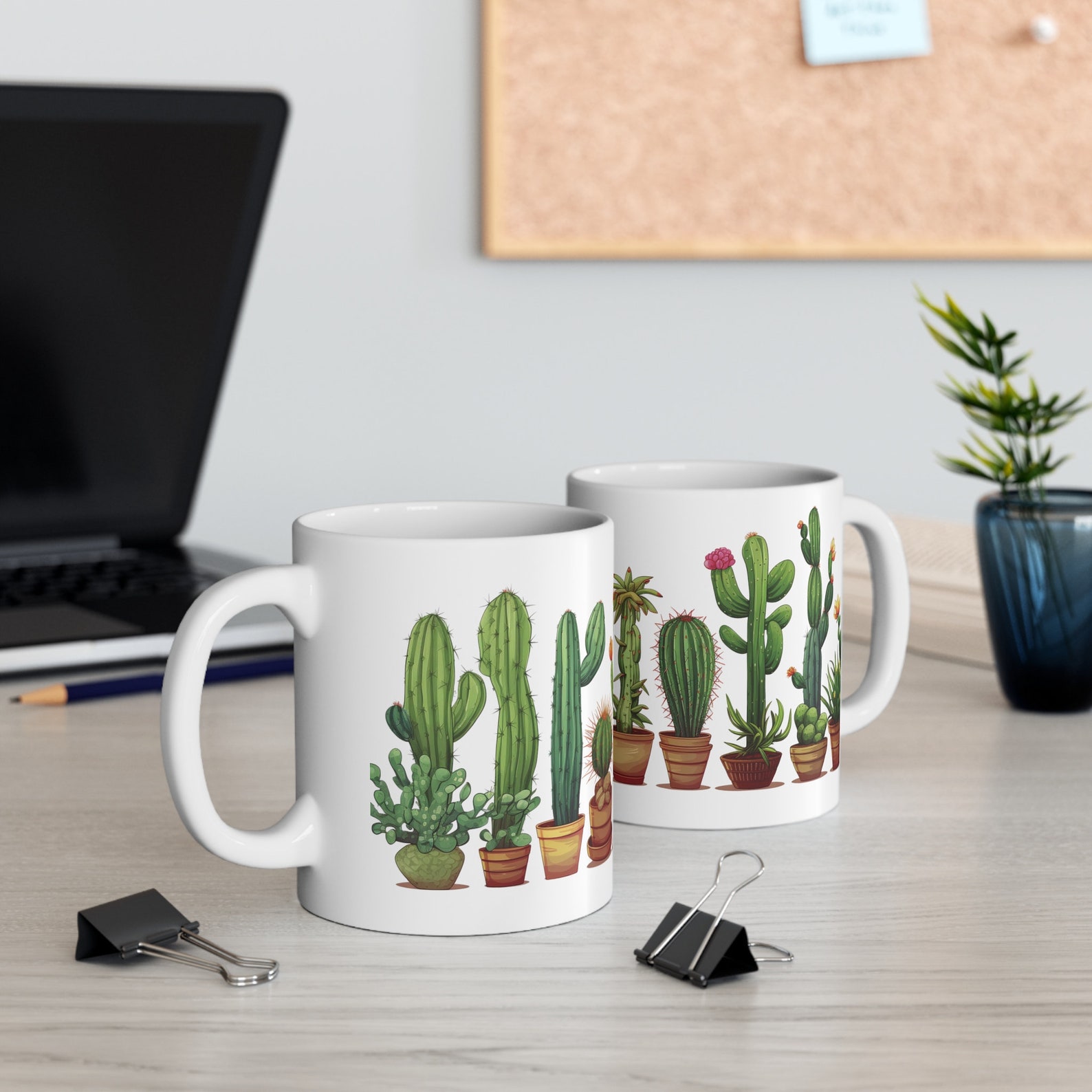 Cactus Oasis Enchanting Cactus Mugs for Your Desert Sips Mugs - Etsy
