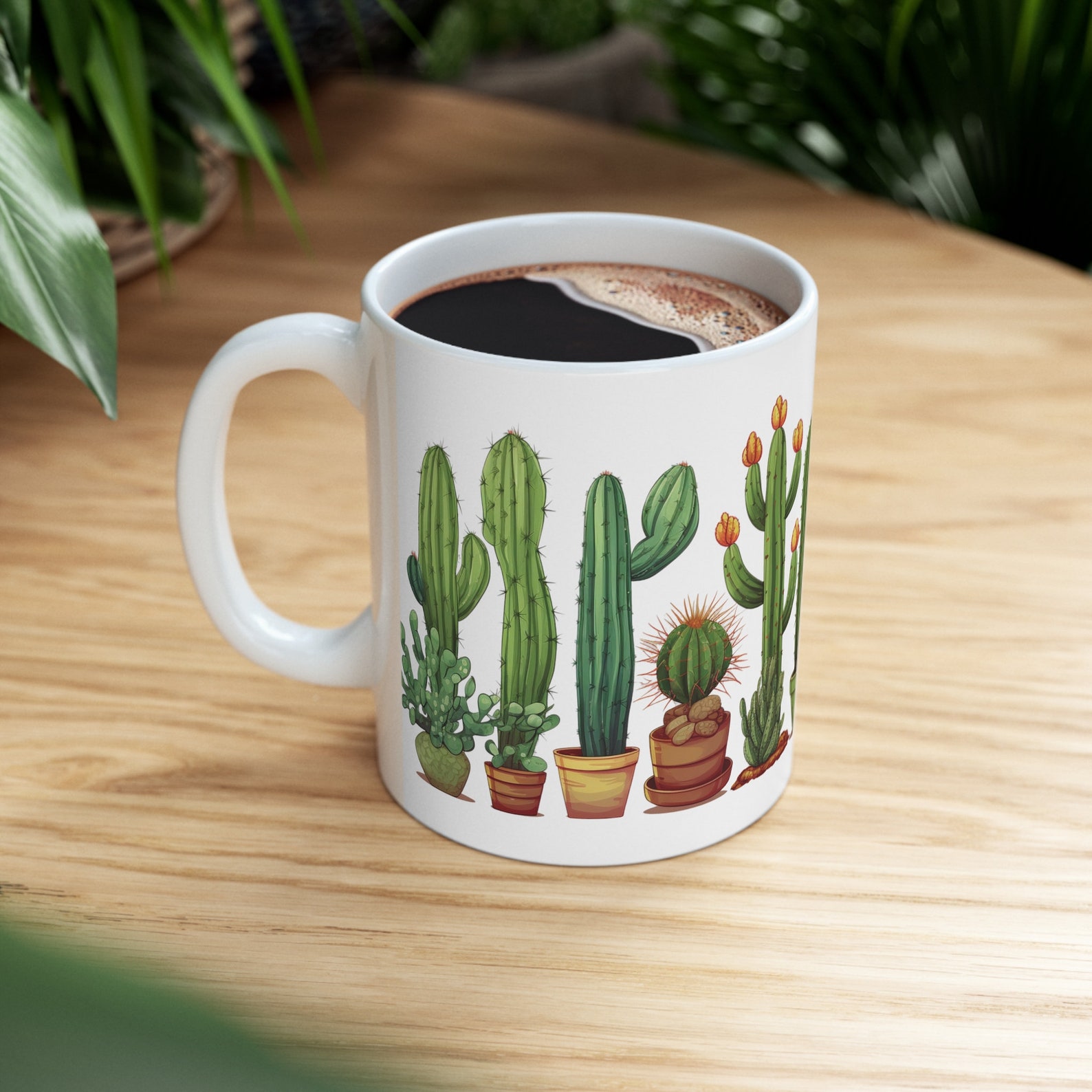 Cactus Oasis Enchanting Cactus Mugs for Your Desert Sips Mugs - Etsy