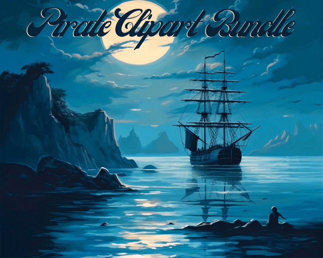 Fairy Tale Pirates Digital Clipart Pack PNG Pirate, Ships & Enchanted ...