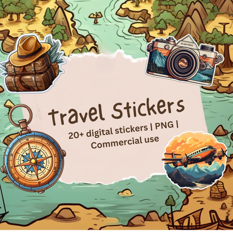 Travel Stickers - Etsy