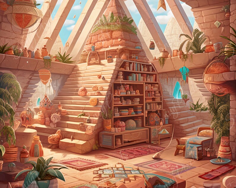 Egyptian Cats Digital Clipart Pack PNG Pyramids Ancient Egypt ...