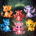 Mythical Dragons Digital Clipart Pack PNG Cute Characters & Enchanting ...