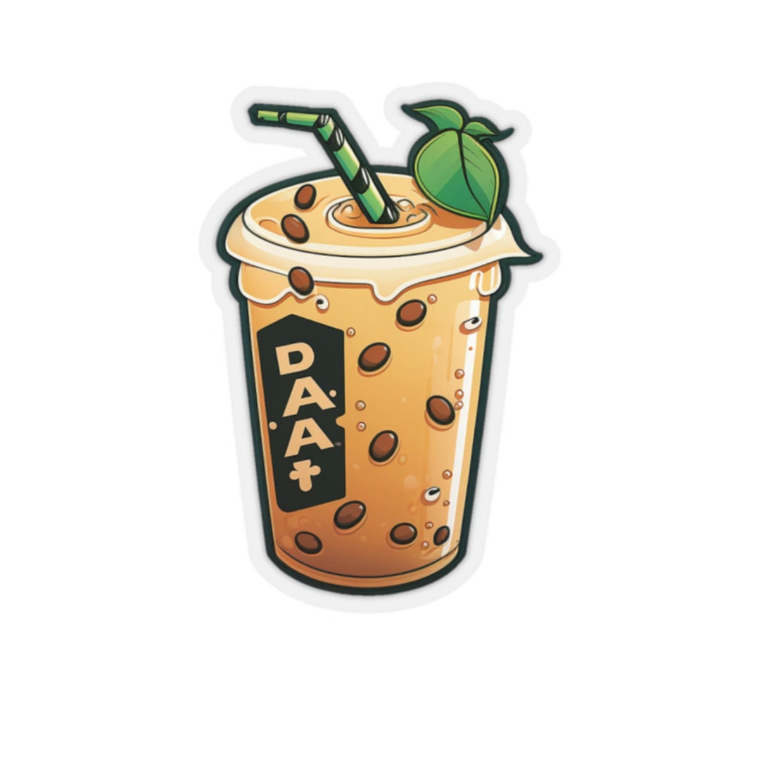 Boba-tea-sticker-kiss-cut Stickers - Etsy