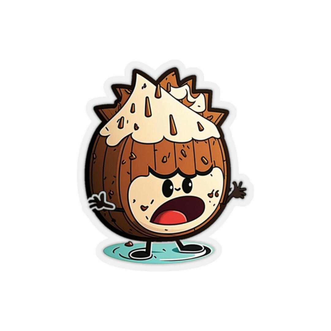 Cute-coconut-sticker - Etsy
