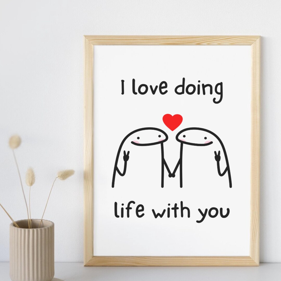 I Love Doing Life With You | Digital Art | Anniversary | Valentine's ...