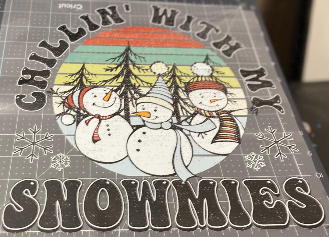 DTF Transfers Chillin With the Snowmies, Christmas Crew, Book Club ...