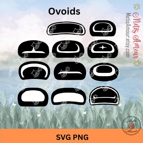 Indigenous Formline Shapes Digital Cut Files & Drawing Guides BONUS ...