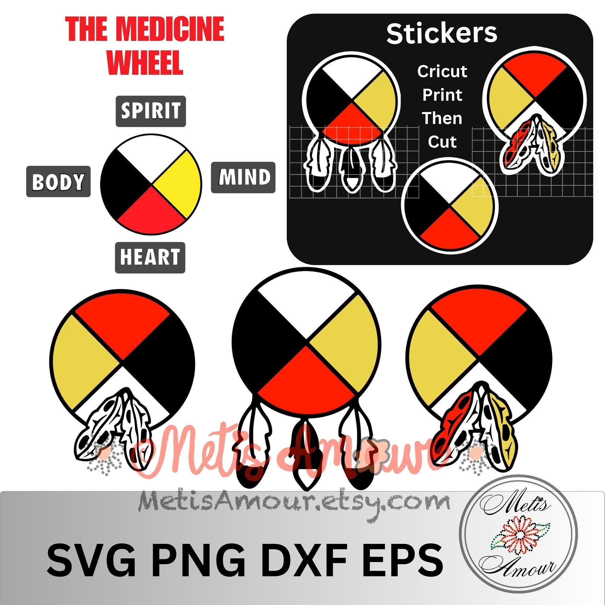 Medicine Wheel Coloring Sheet