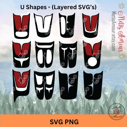 Indigenous Formline Shapes Digital Cut Files & Drawing Guides BONUS ...