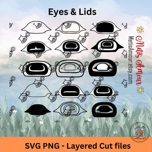 Indigenous Formline Shapes Digital Cut Files & Drawing Guides BONUS ...