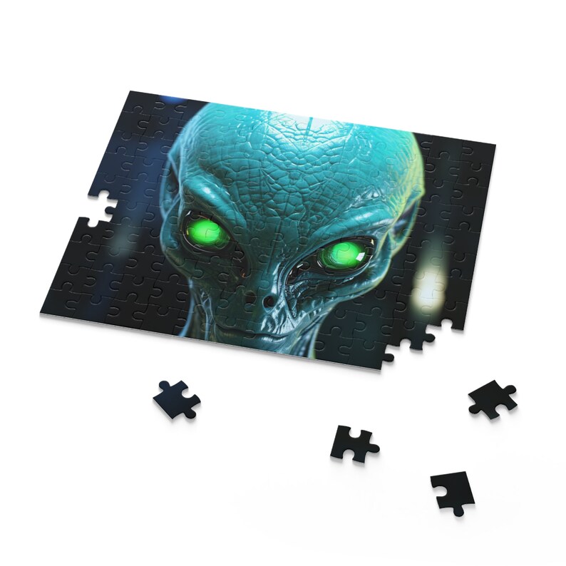 Alien Puzzle Art Created by Artificial Intelligence - Etsy