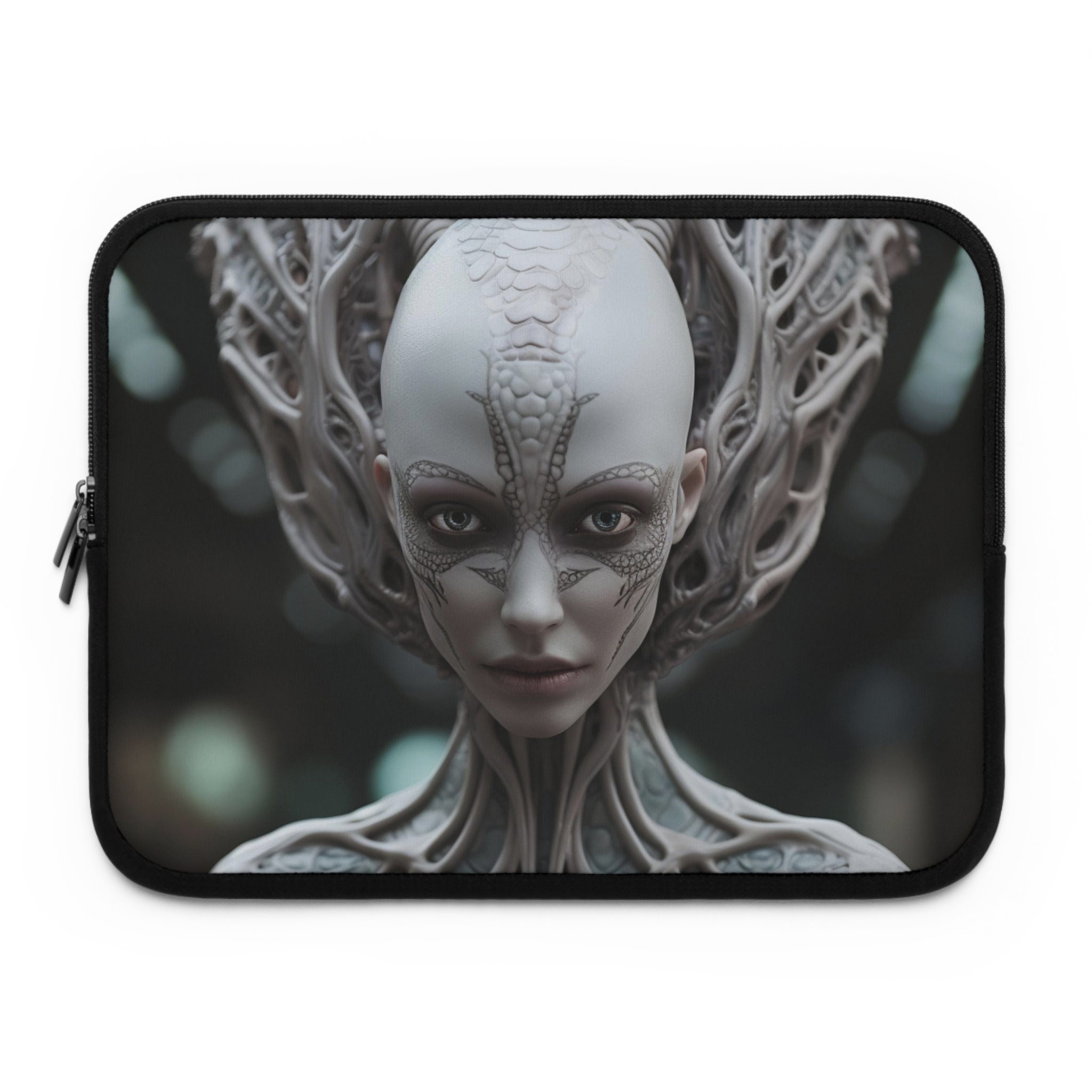 White Alien Laptop Sleeve Art Created by Artificial - Etsy