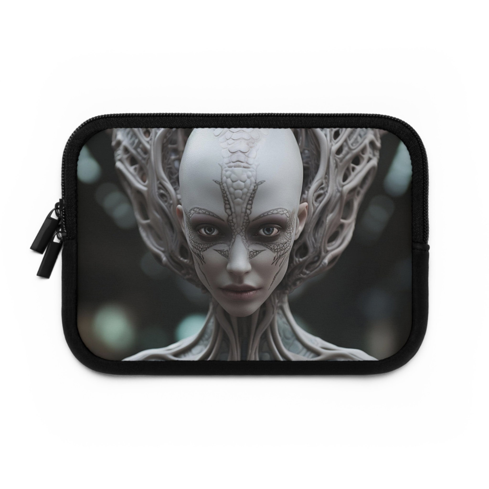 White Alien Laptop Sleeve Art Created by Artificial - Etsy