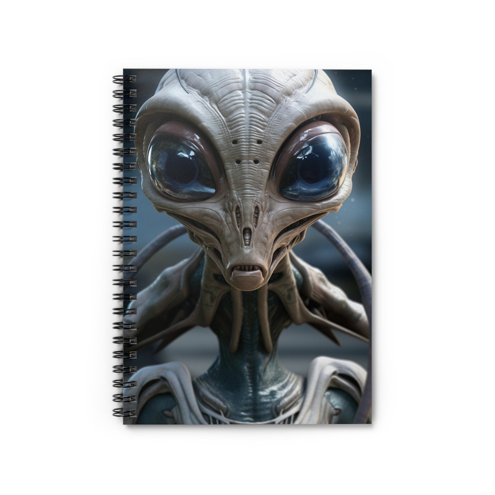 Spiral Notebook Alien Art Created by Artificial - Etsy