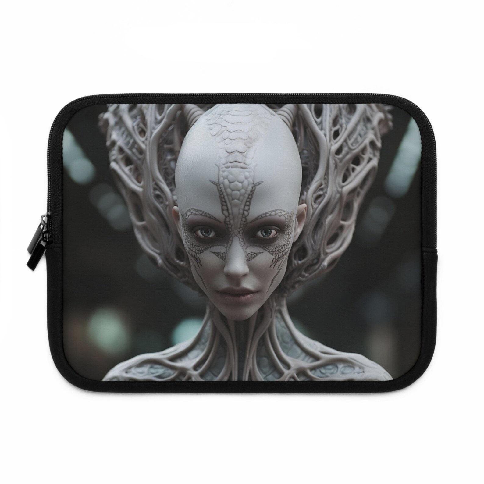 White Alien Laptop Sleeve Art Created by Artificial - Etsy