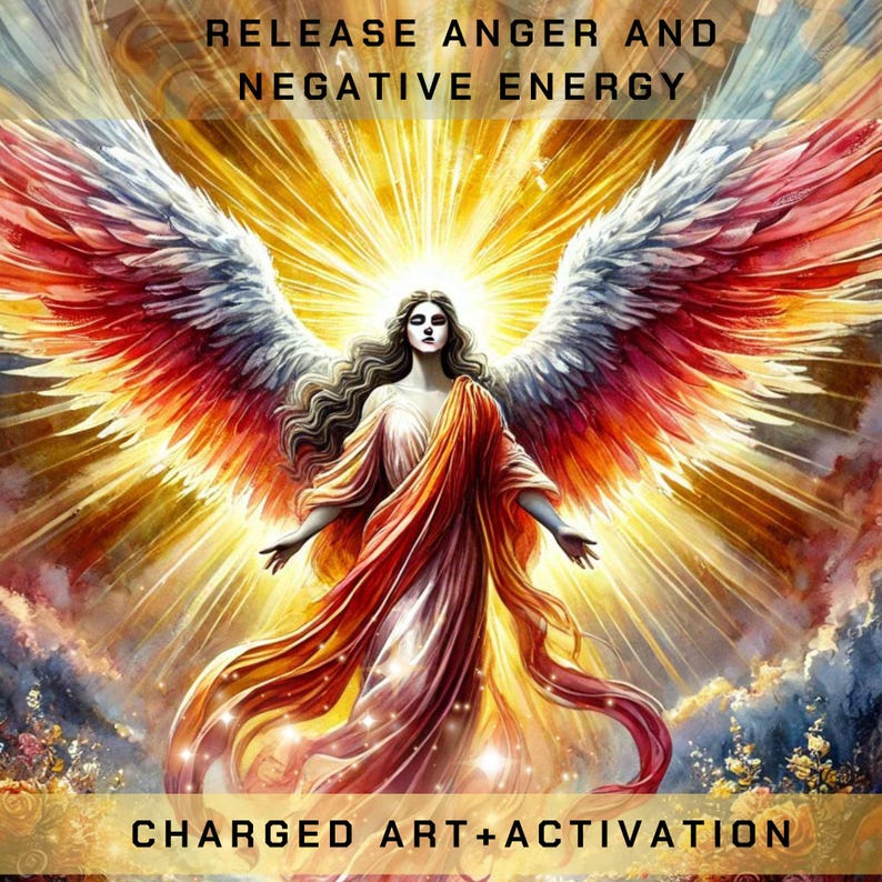 Angel of Anger Energy + Activation Embedded Digital Art, Digital Art ...