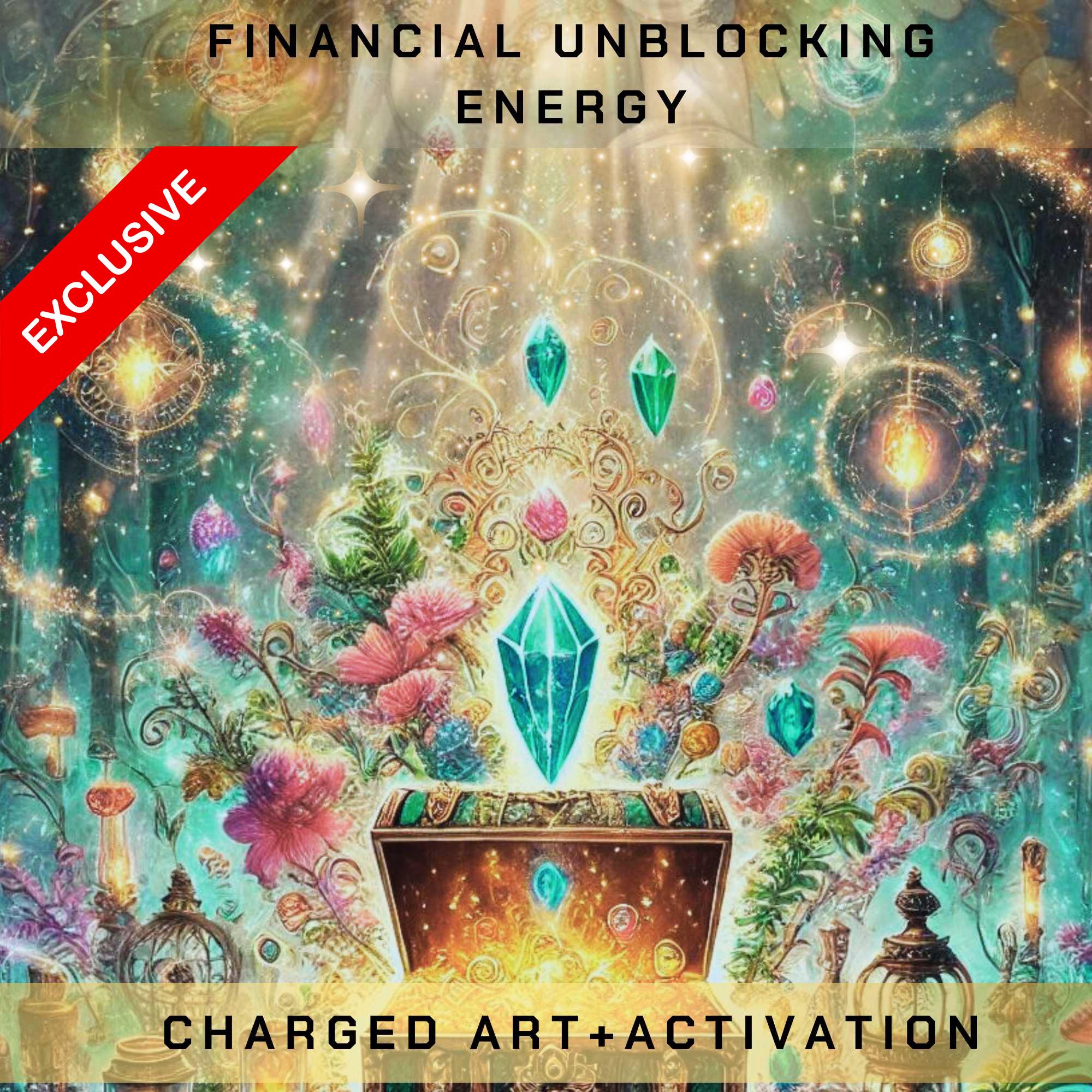 Financial Unblocking From Lady Gaia Energy Activation Embedded Digital Art, Art Infused With ...