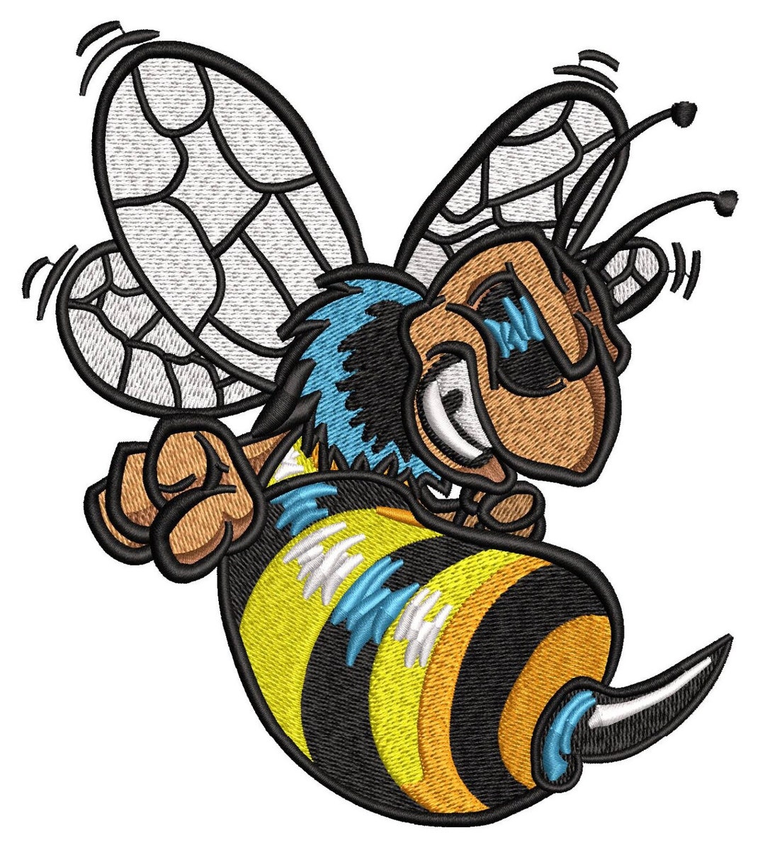 Bee Embroidery Design - Etsy