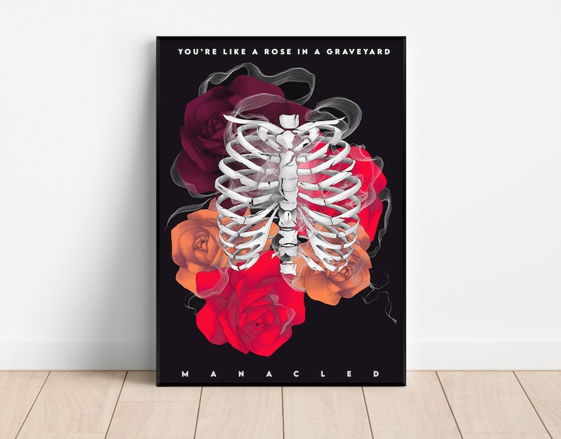 Manacled Dramione Poster, Dramione Print, Senlinyu, Draco and Hermione ...