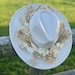 Floral White Rancher Hat - Etsy