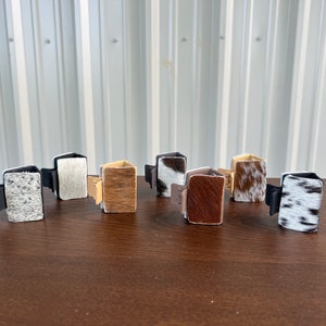 Small Custom Branded Cowhide Claw Clip - Etsy