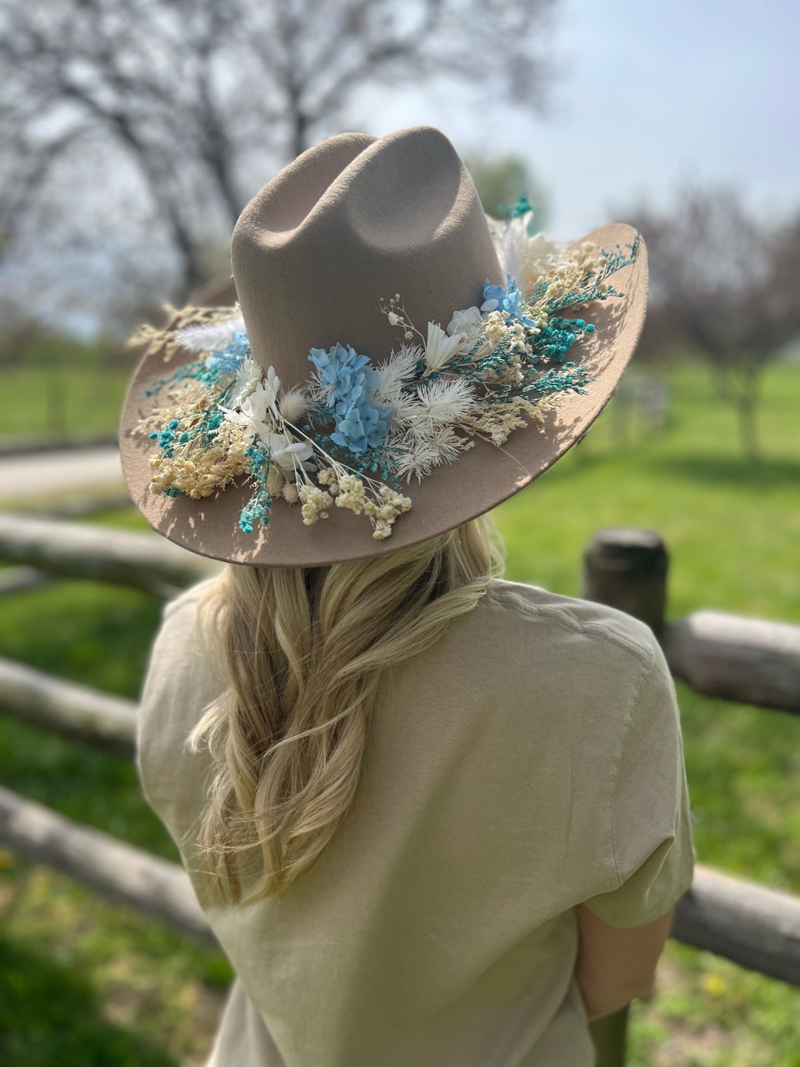 Floral Cowboy Hat - Etsy