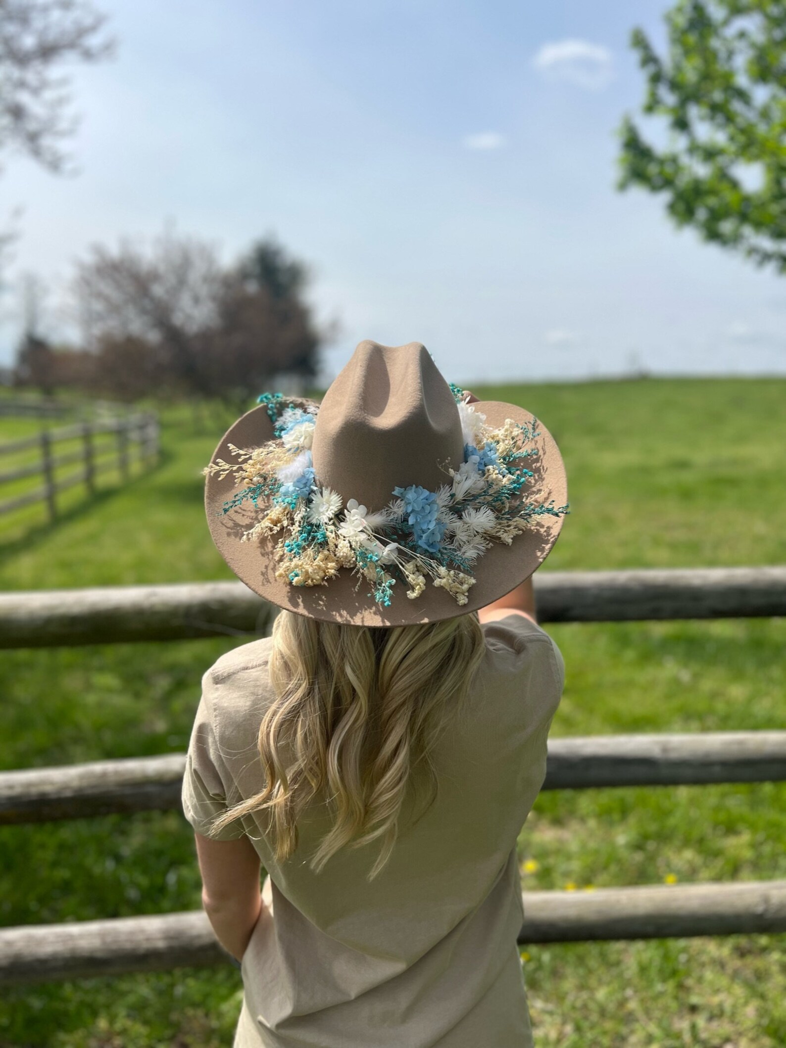 Floral Cowboy Hat - Etsy
