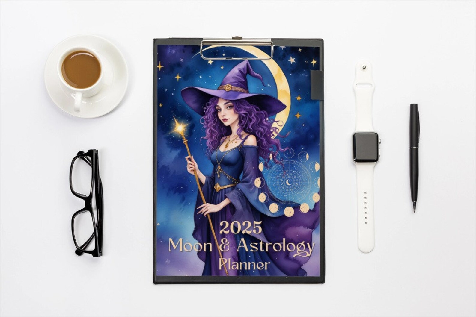 Magical 2025 Moon & Astrology Printable Planner Whimsical Witch Edition ...